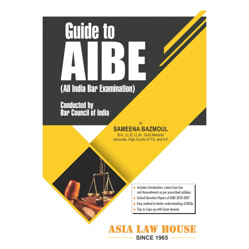 Asia Law House's Guide to AIBE (All India Bar Examination 2021) by ...