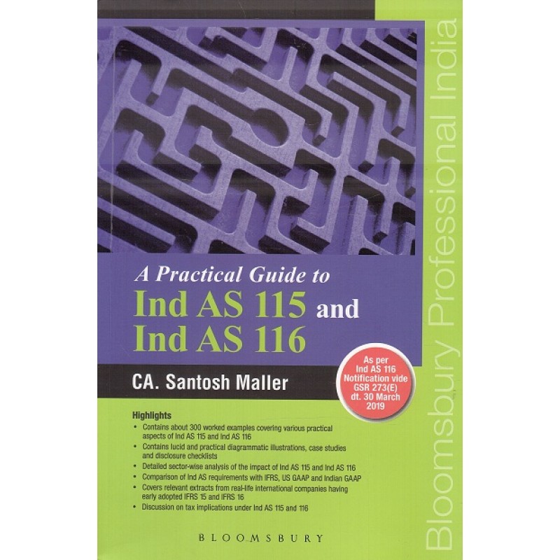 Bloomsbury's A Practical Guide to Ind AS 115 and Ind AS 116 by CA ...