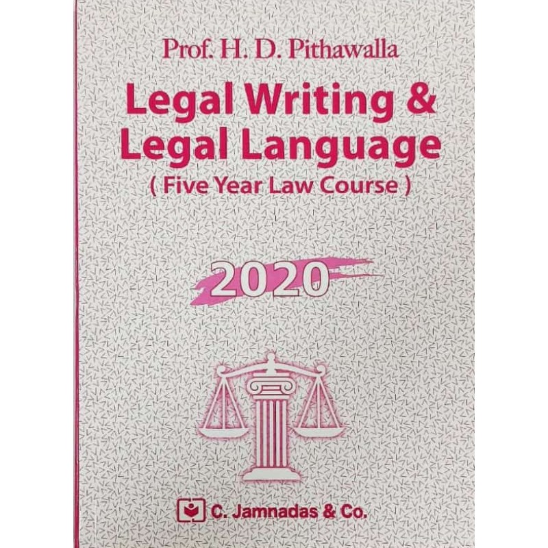 Jhabvala Law Series: Legal Writing & Legal Language by Prof. H. D ...