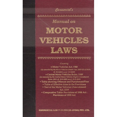 Commercial's Manual on Motor Vehicles Laws [HB]