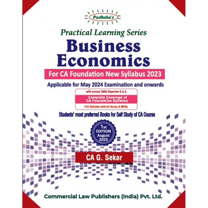 Padhuka's Practical Learning Series on Business Economics for CA ...