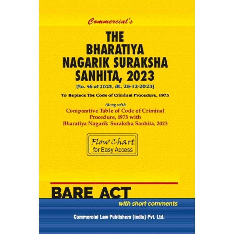 Commercial Law Publisher's Bharatiya Nagrik Suraksha Sanhita, 2023 Bare ...