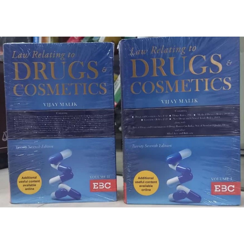 Eastern Book Company's Law Relating to Drugs & Cosmetics [HB] by Vijay ...