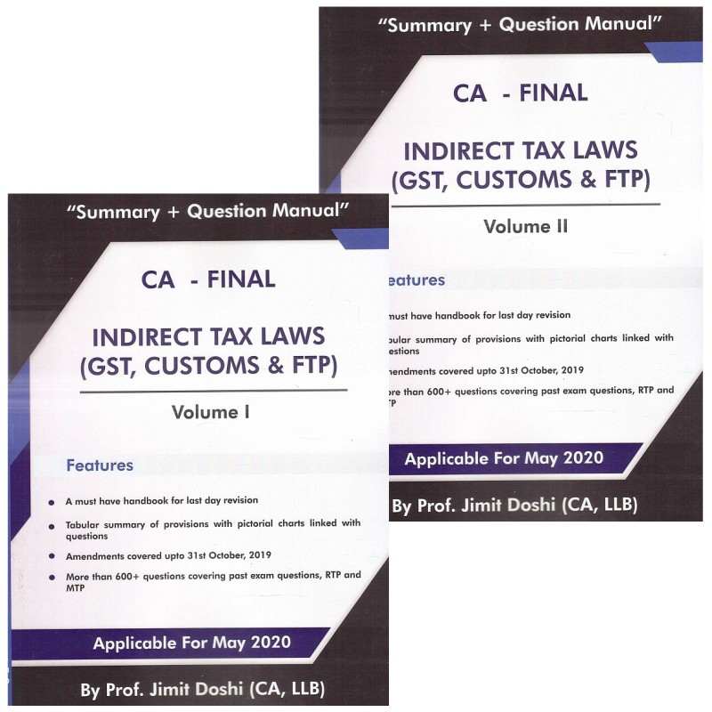 Insight Education's Indirect Tax Laws (GST, Customs & FTP) Summary ...