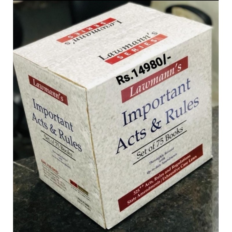 Lawmann's Important Acts & Rules Set 75 Authentic Bare Acts 2023 by ...