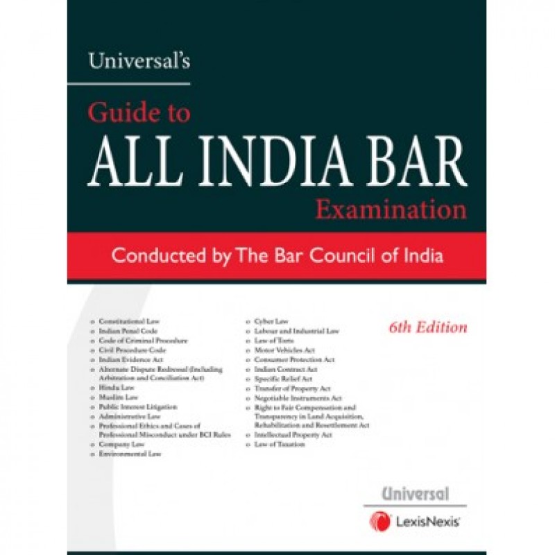 Universal's Guide to All India Bar Examination 2020 [AIBE] conducted by ...