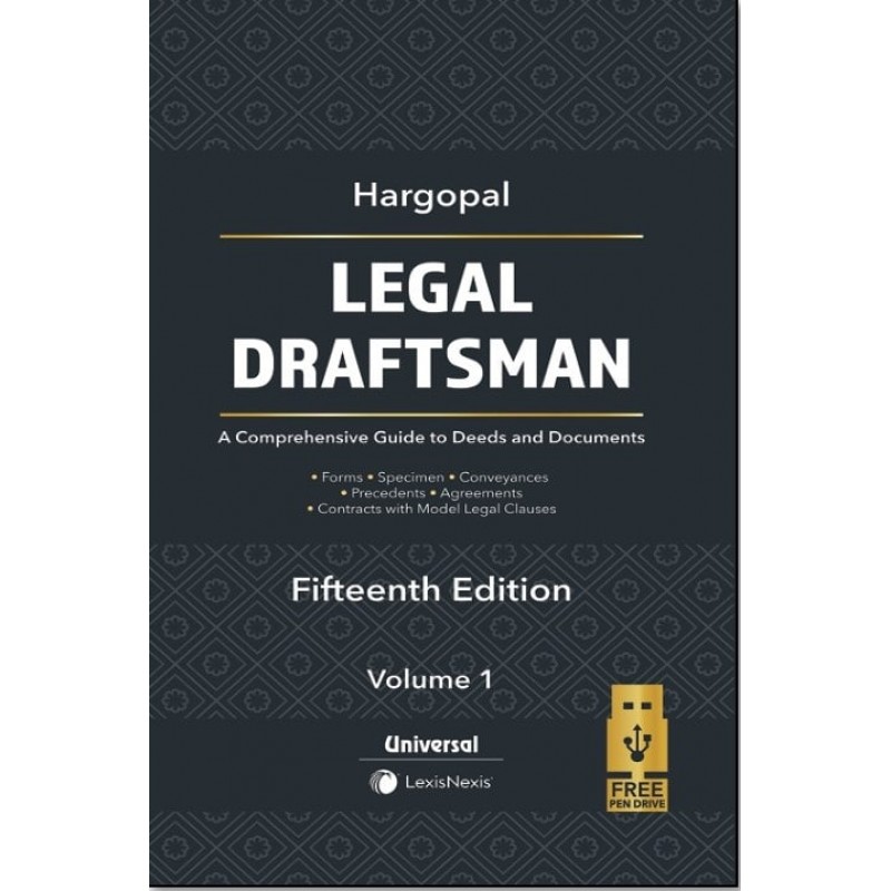LexisNexis's Legal Draftsman [HB] by Hargopal