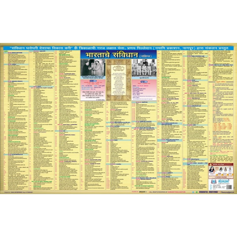 Namami Publication's The Constitution of India [Marathi: Bharatache ...
