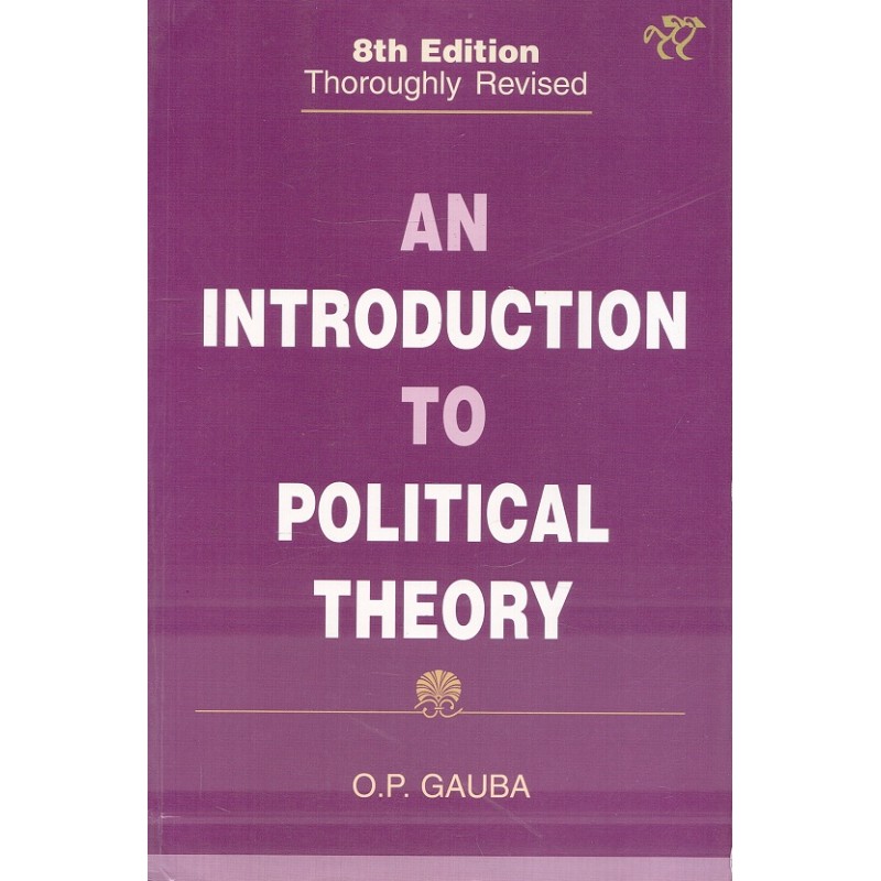 National Paperbacks An Introduction to Political Theory by Prof. O. P ...