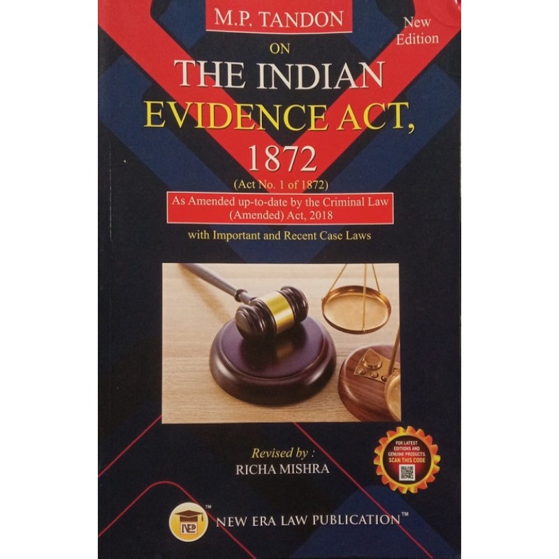 New Era Law Publication's The Indian Evidence Act, 1872 by M. P. Tandon ...