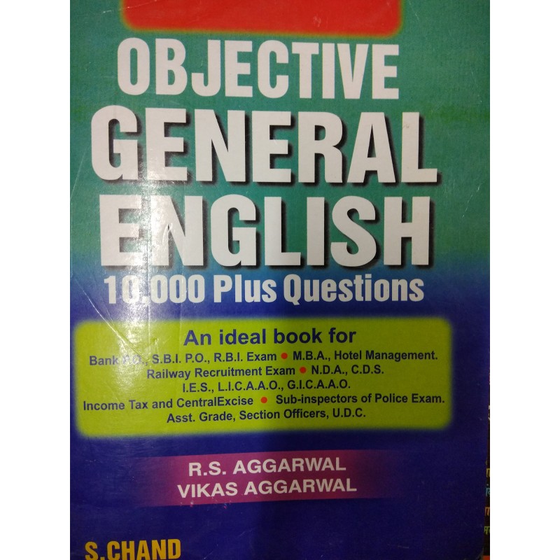S. Chand's Objective General English for Competitive Exams by Dr. R. S ...