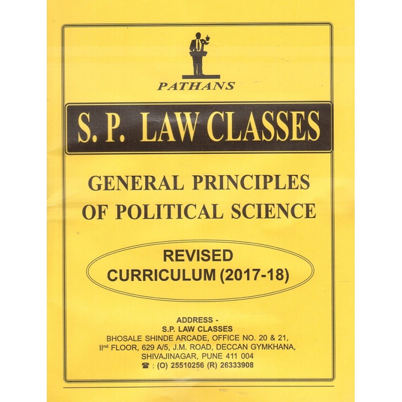 Pathan's General Principles of Political Science for BA. LL.B & LL.B ...