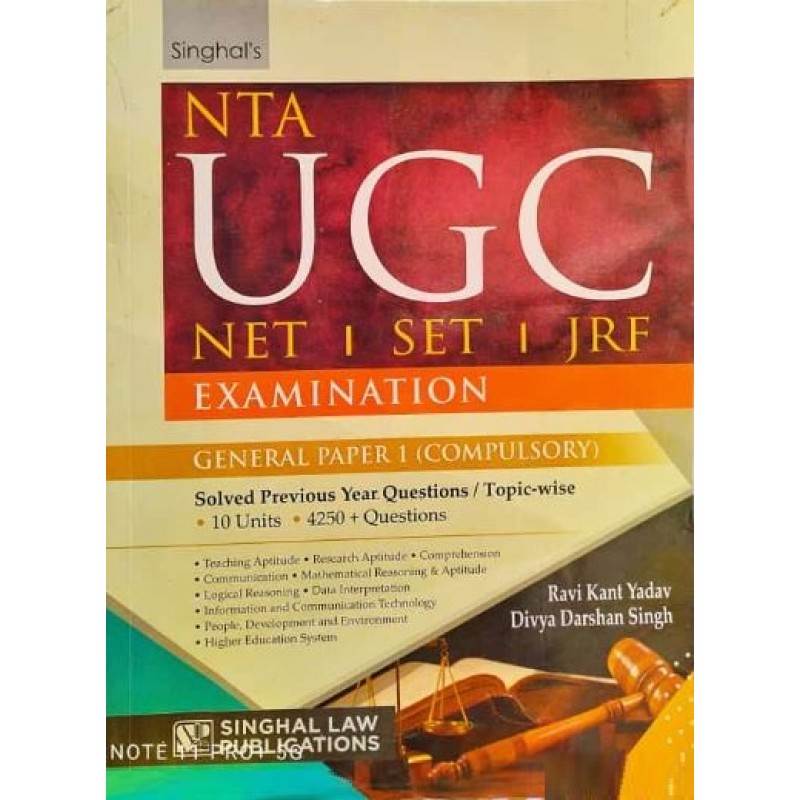 Singhal's NTA UGC NET | SET | JRF Examination General Paper 1 ...