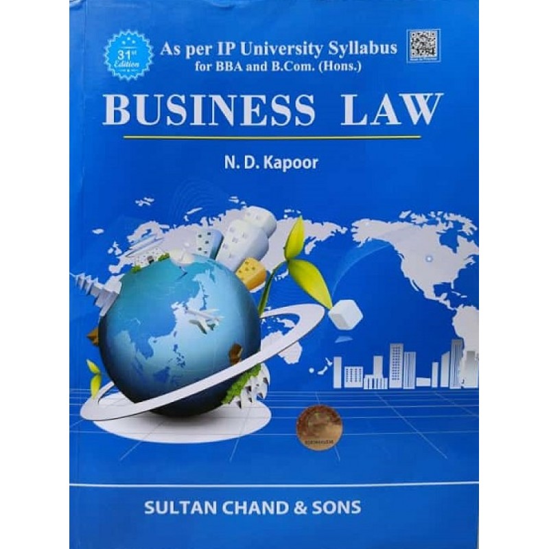Sultan Chand & Son's Business Law by N. D. Kapoor | As per IP ...