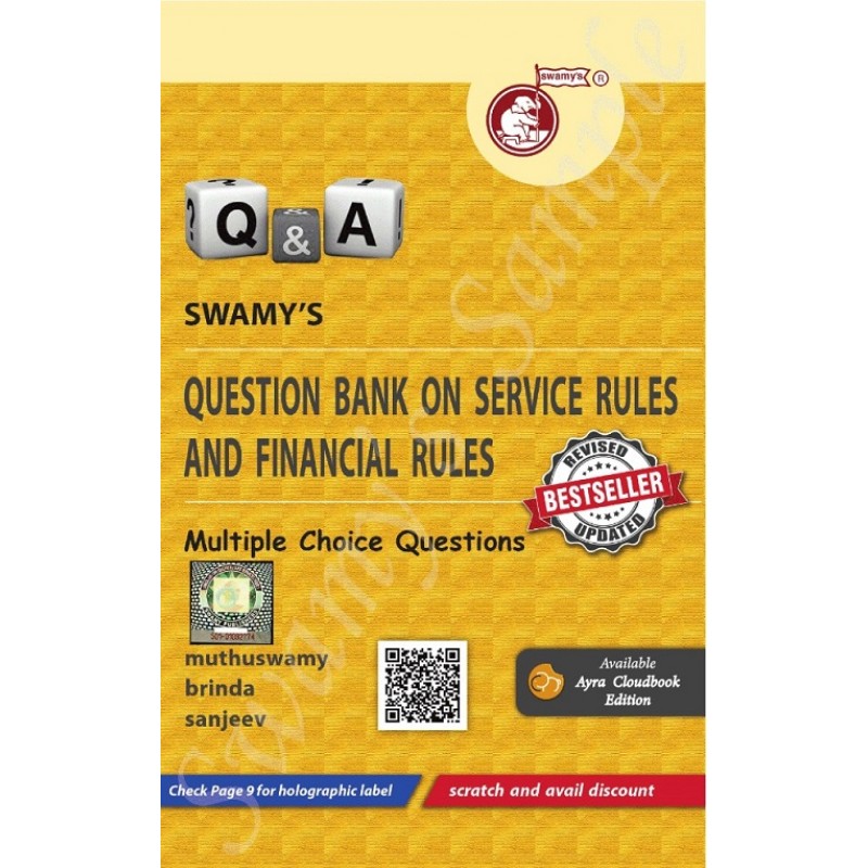 Swamy's Question Bank on Service Rules and Financial Rules Multiple ...