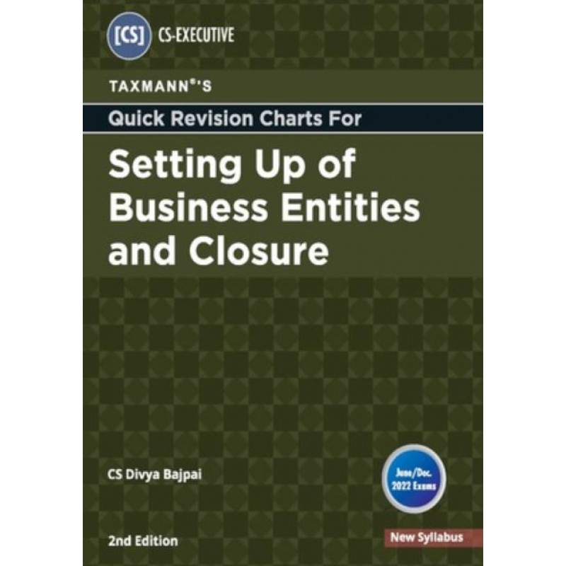 Taxmann's Quick Revision Charts for Setting Up of Business Entities and ...