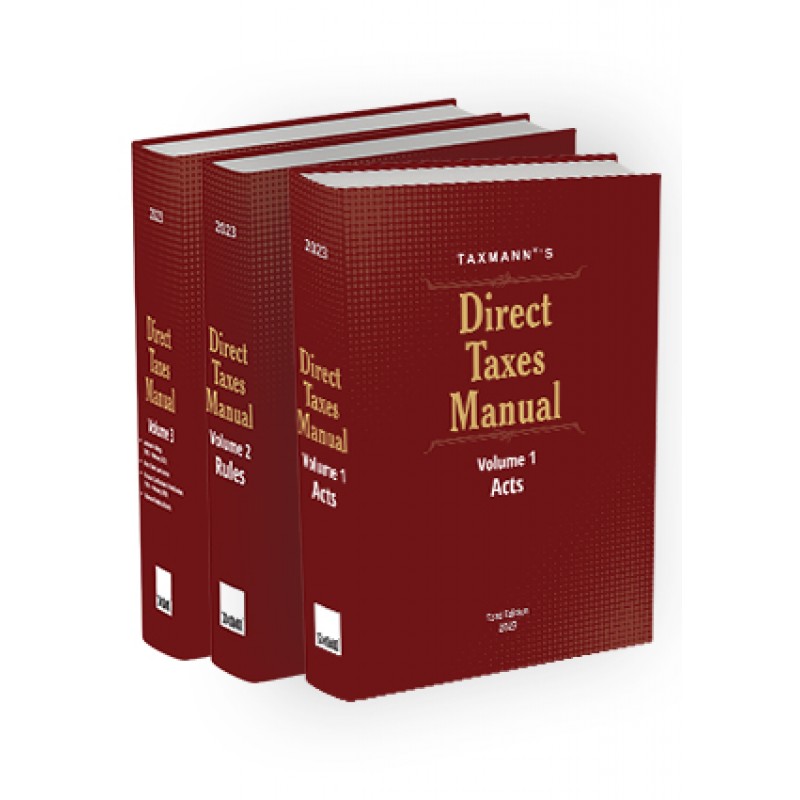 Taxmann's Direct Taxes Manual 2022 (Set of 3 Vols)
