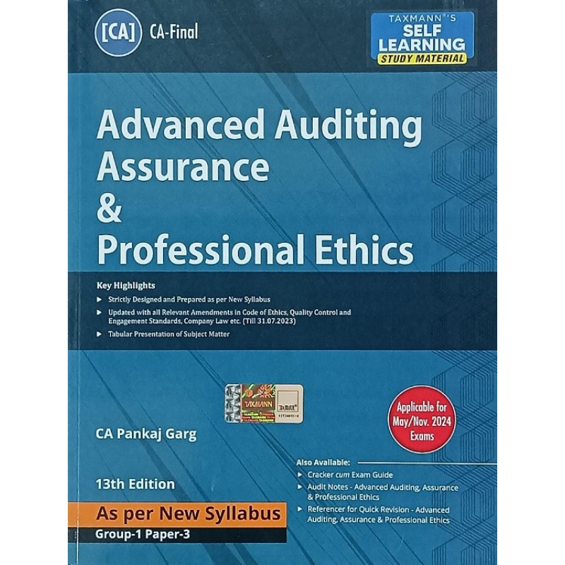Taxmann's Advanced Auditing Assurance & Professional Ethics for CA ...