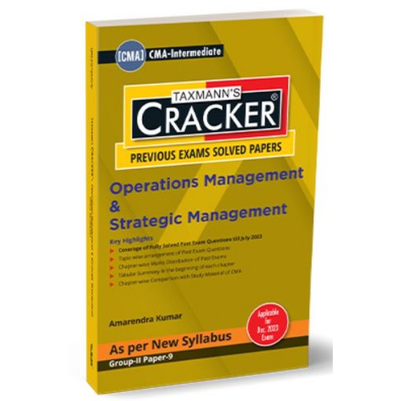 Taxmann's Operations Management & Strategic Management (OMSM) Cracker ...
