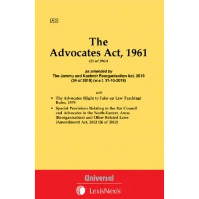 Universal's The Advocates Act, 1961 Bare Act 2023 | LexisNexis