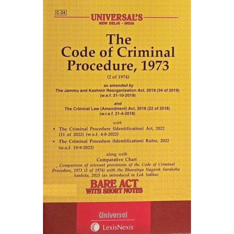 Universal's The Code of Criminal Procedure, 1973 (Crpc) Bare Act 2023 ...