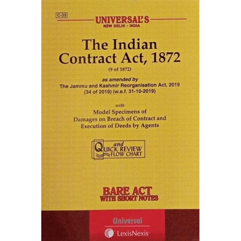 Universal's The Indian Contract Act, 1872 Bare Act 2023 | LexisNexis
