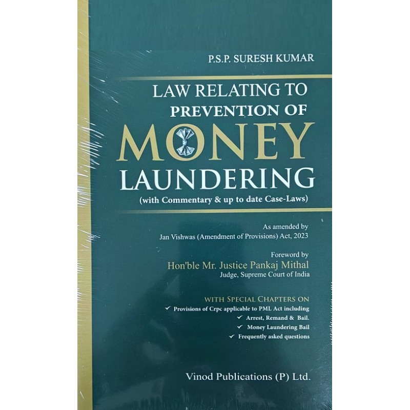 Vinod Publication's Law Relating to Prevention of Money Laundering by P ...